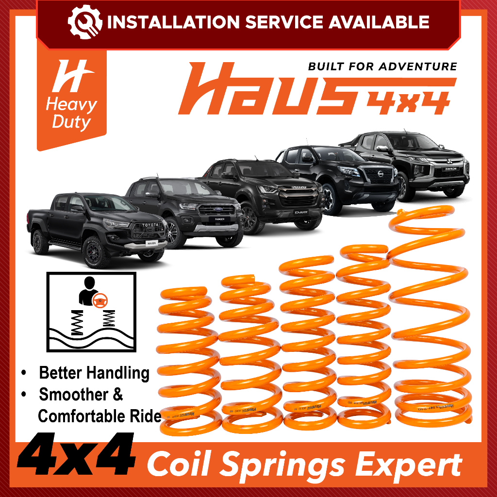 [Installation Provided] Haus 4x4 Spring Toyota Hilux Mitsubishi Triton ...