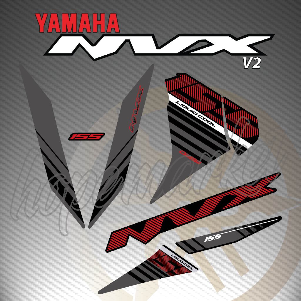 STRIPE MOTOR YAMAHA NVX / AEROX V2 155 ABS BATMAN DESIGN (29) CUSTOM ...