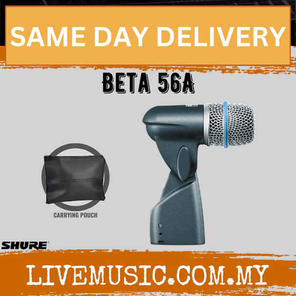 Shure BETA 56A Supercardioid Dynamic Snare / Tom Microphone ( BETA-56A / BETA56A ) | Shopee Malaysia