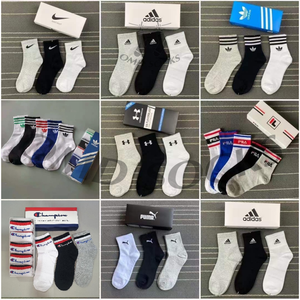 [5 Pasang] Stokin Socks Fashion Cotton Sock Sport Socks Running Socks ...