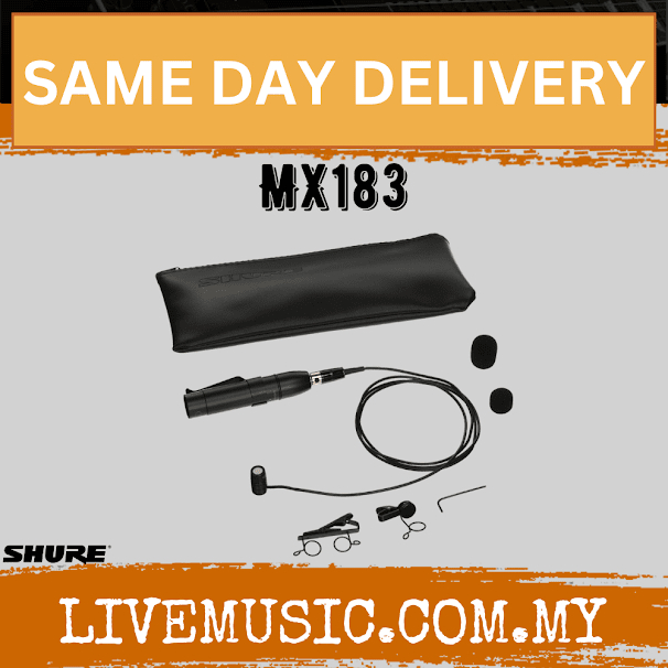 Shure MX183 Omnidirectional Lavalier Microphone ( MX-183 / MX 183 ...