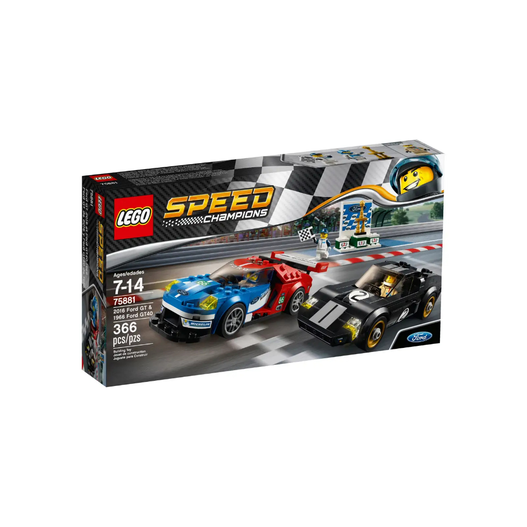 [BrickMonster] (Box: 8/10) Lego 75881 Speed Champions 2016 Ford GT ...