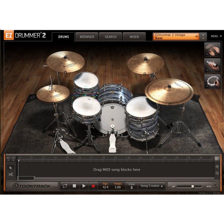Toontrack EZDrummer 2.2.3 Vst Aax for Windows DAW 32bit\64bit ...