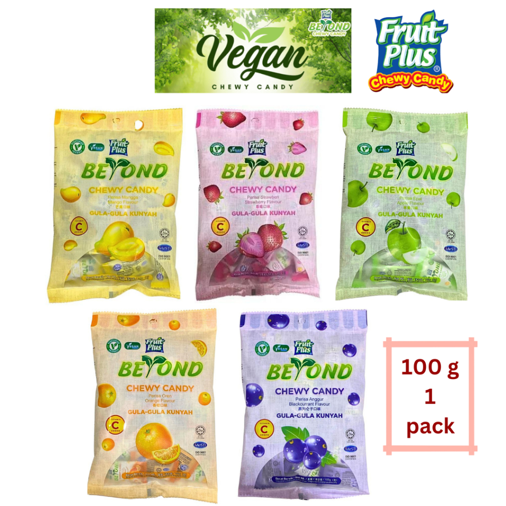 FRUIT PLUS Beyond Chewy Candy Vegan Friendly - Mango | Strawberry ...