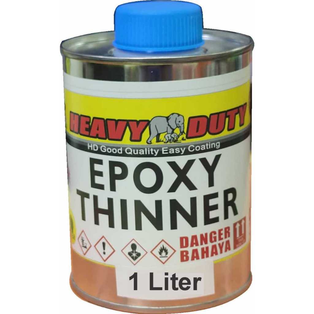 1L ( 1 LITER ) thinner epoxy / thinner / cat epoxy bancuh / thinner tin ...