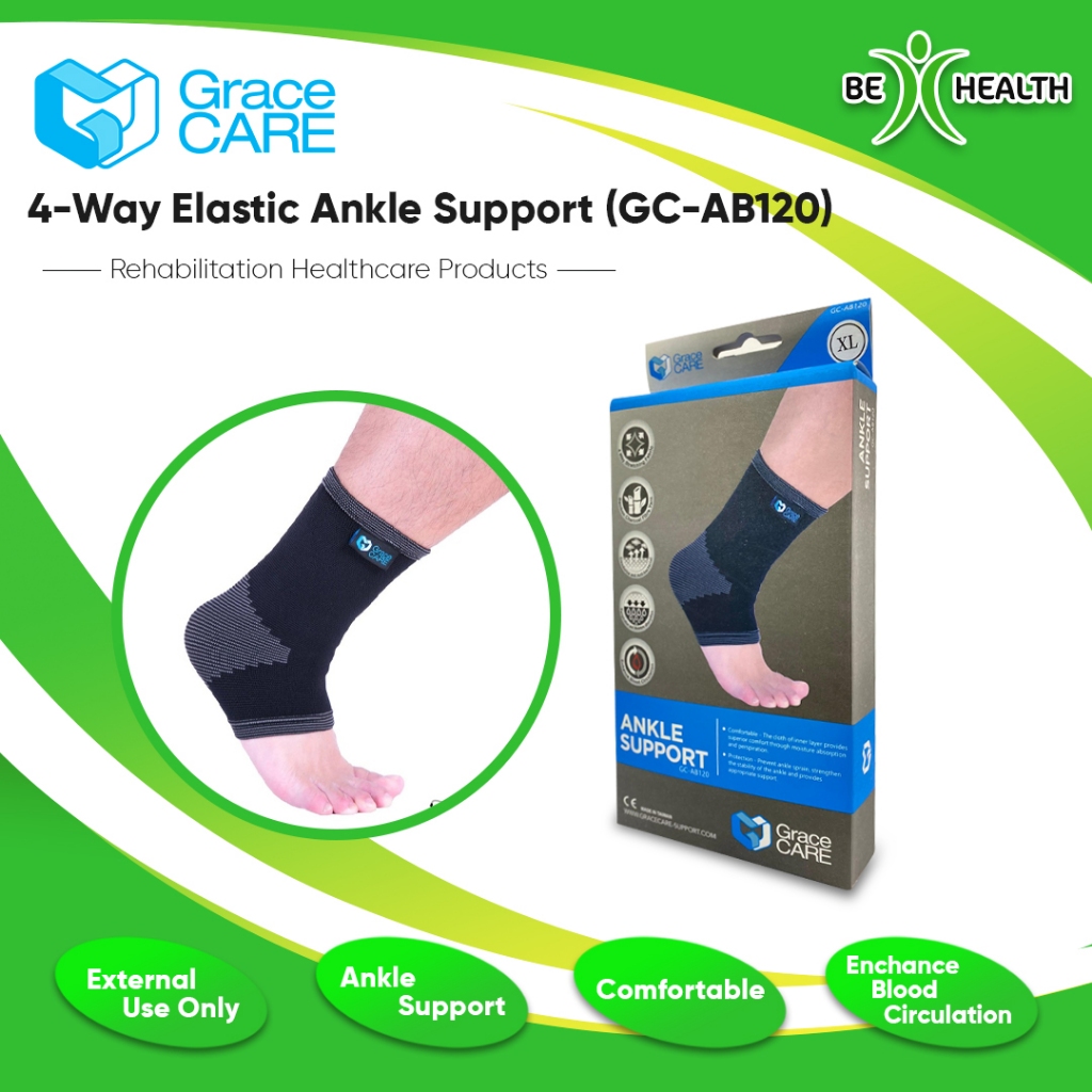Grace Care 4-way Elastic Ankle Support / Sokongan Pergelangan Kaki ...