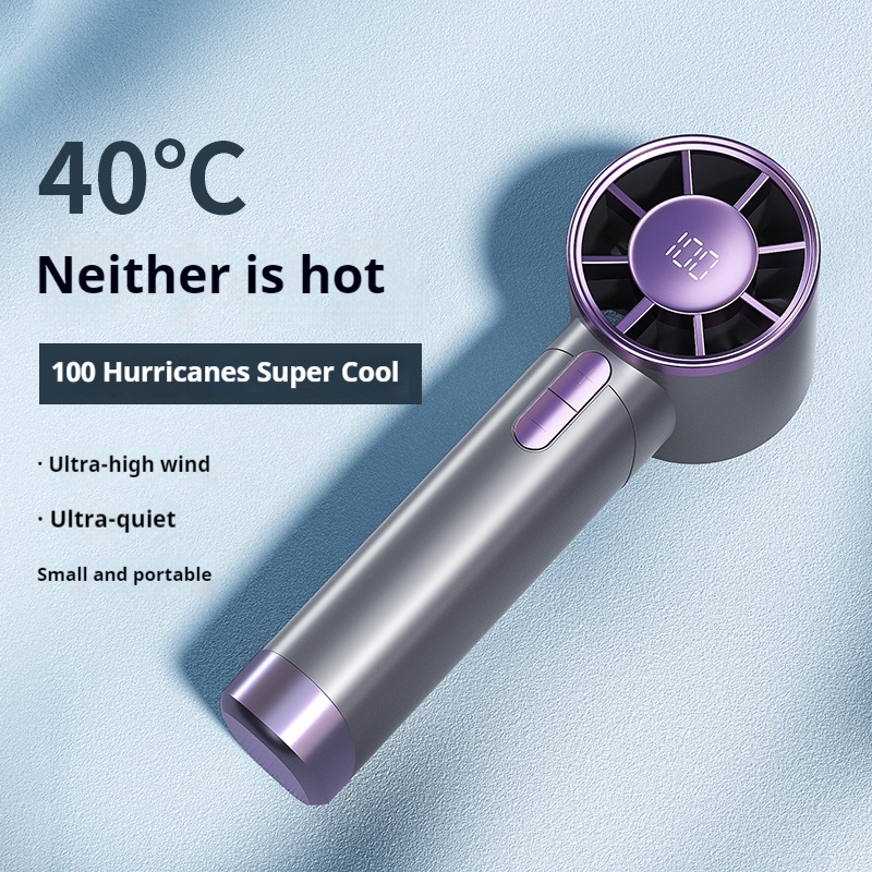 Mini Fan Rechargeable Strong Wind 100 Gear Wind Speed Electric Fan ...