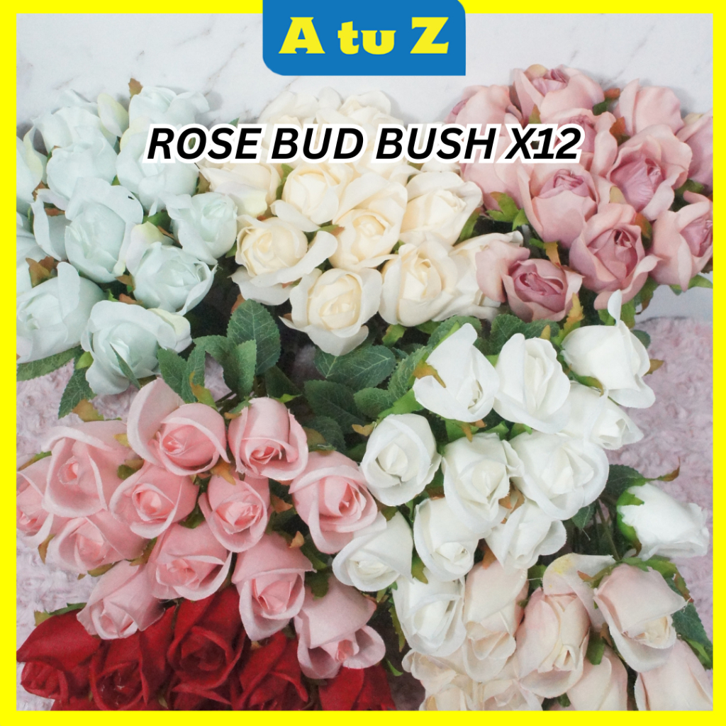 AtuZ Rose Bud Bush X12 /Bunga rose kuncup cantik(1tangkai ada 12kuntum ...