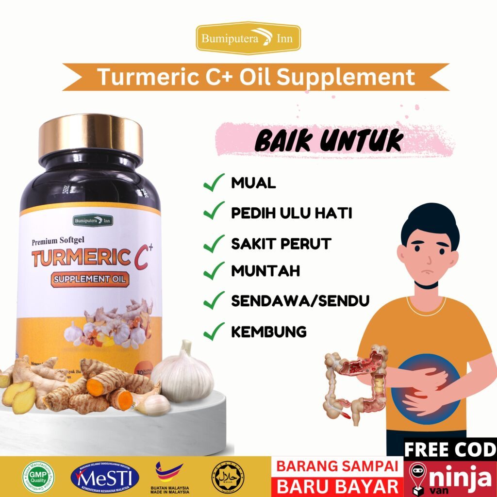 Turmeric C Plus Supplement Oil Softgel Premium Original HQ | Shopee ...