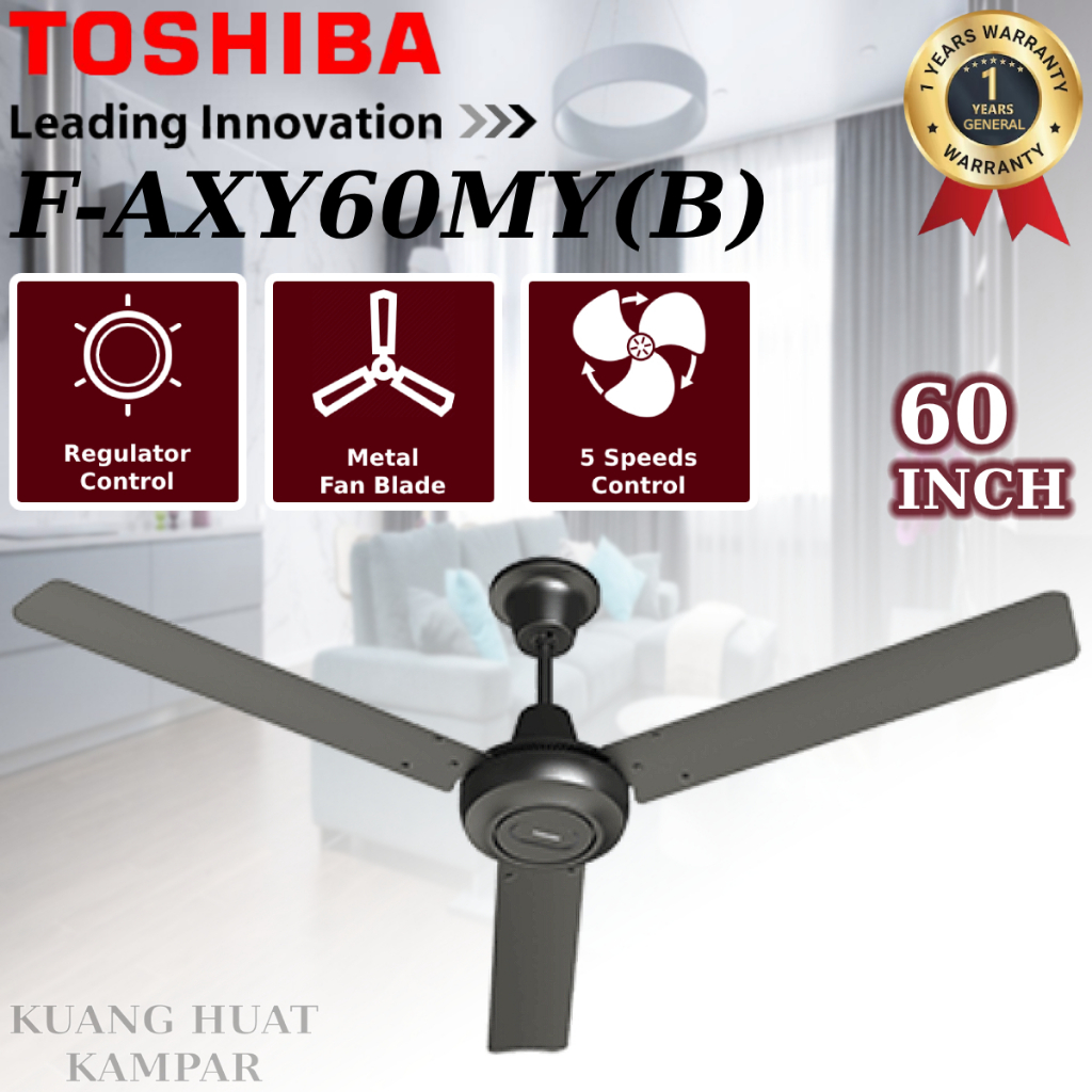 SHARP 60 INCH 3 BLADE CEILING FAN WITH REGULATOR PJC60CF // TOSHIBA 60 ...