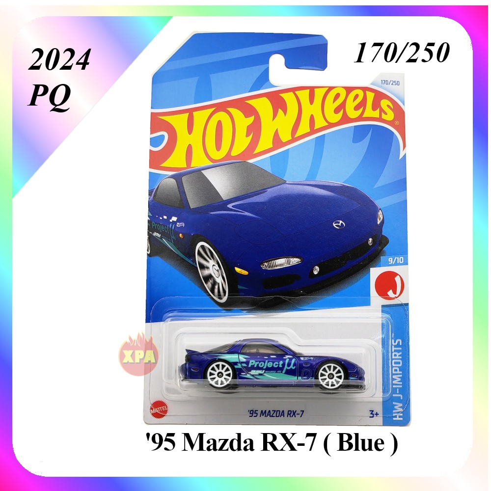 Hot Wheels JDM Diecast Cars 1995 Mazda RX-7 (White) 2024 HW J-Imports ...
