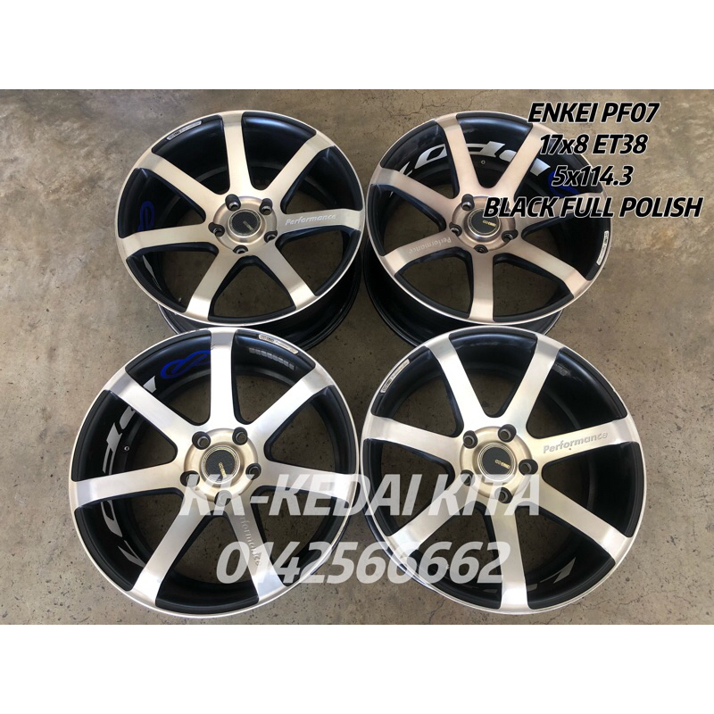 USED RIM ENKEI PF07 17 INCHI | Shopee Malaysia