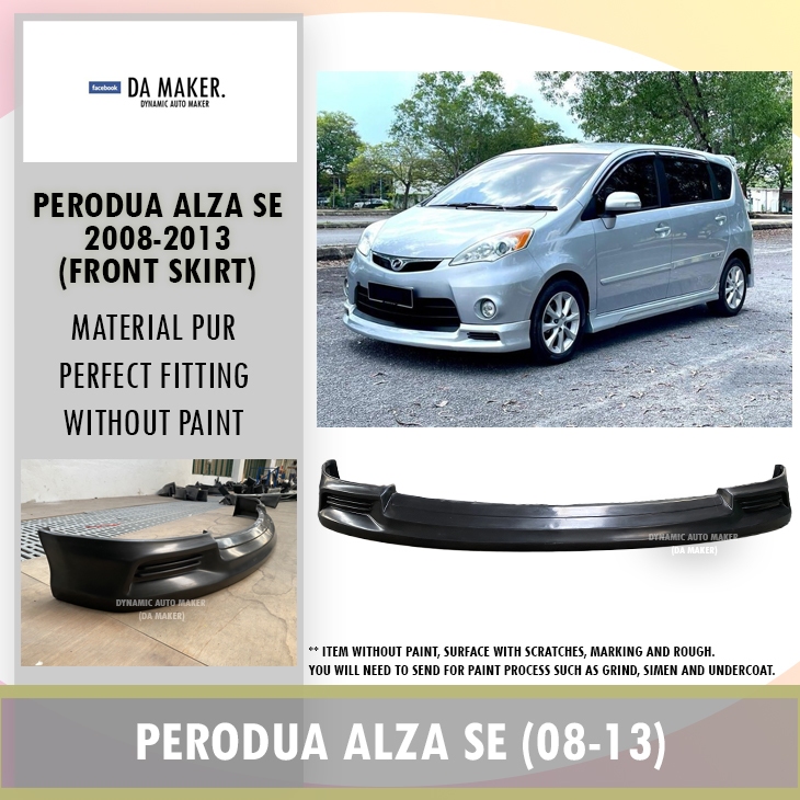 【Ready Stock】PERODUA ALZA SE 1 ALZA OLD ALZA LAMA 08-13 FRONT SKIRT ...