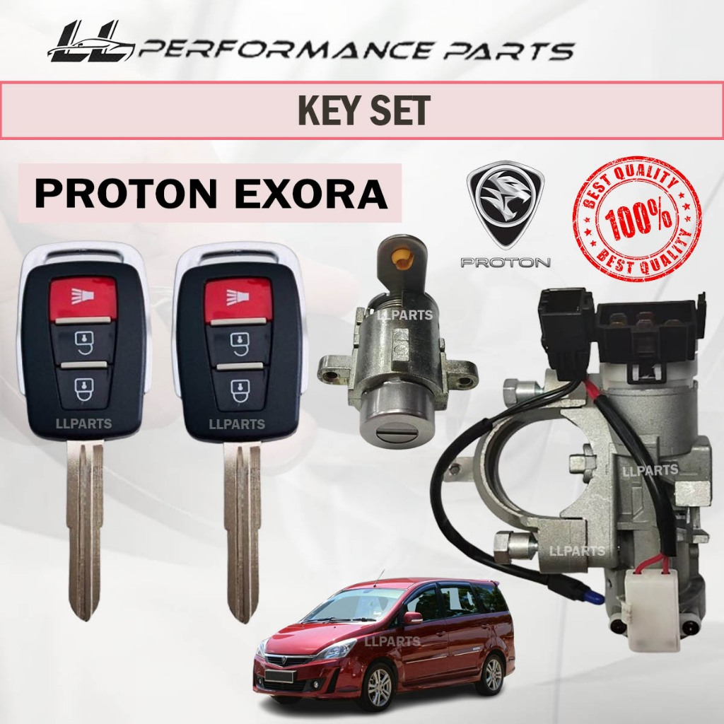 100% Original Proton Exora CPS BOLD Key Set Remote Car Kunci Kereta ...