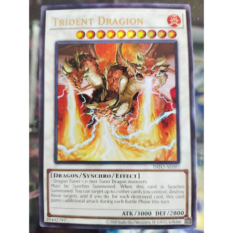 游戏王 Yugioh 24TP-JP110 INFO-AE097 Trident Dragion Common/UR | Shopee Malaysia
