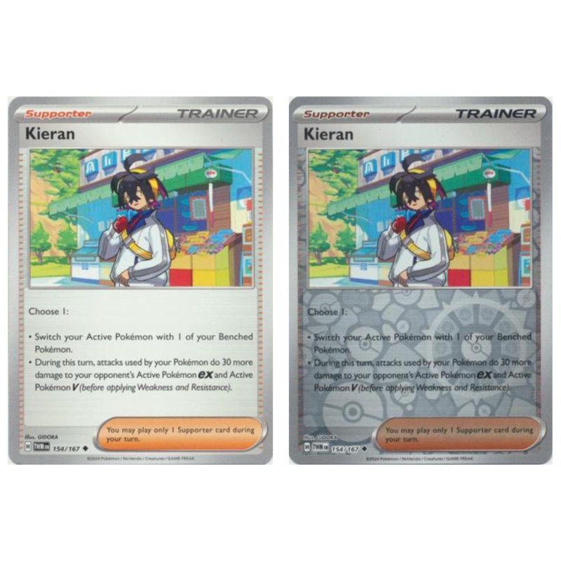 Pokemon Trainer Card - Kieran (154/167) - NORMAL/REVERSE HOLO ...