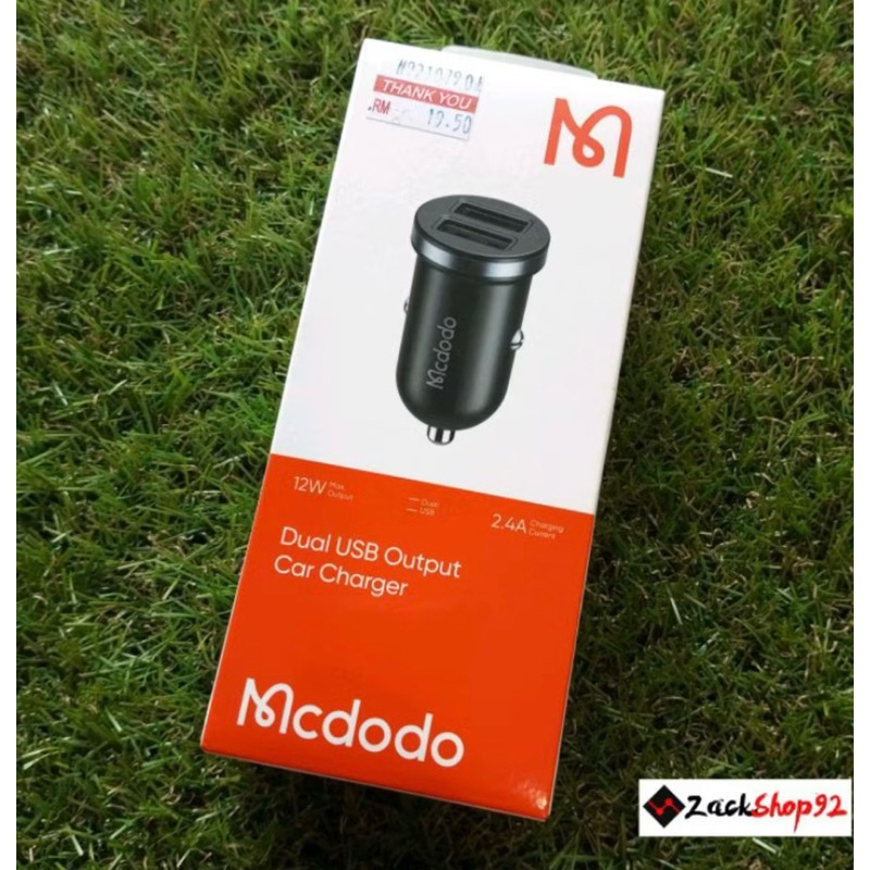 MCDODO 12W DUAL USB OUTPUT CAR CHARGER (CC-660) | Shopee Malaysia