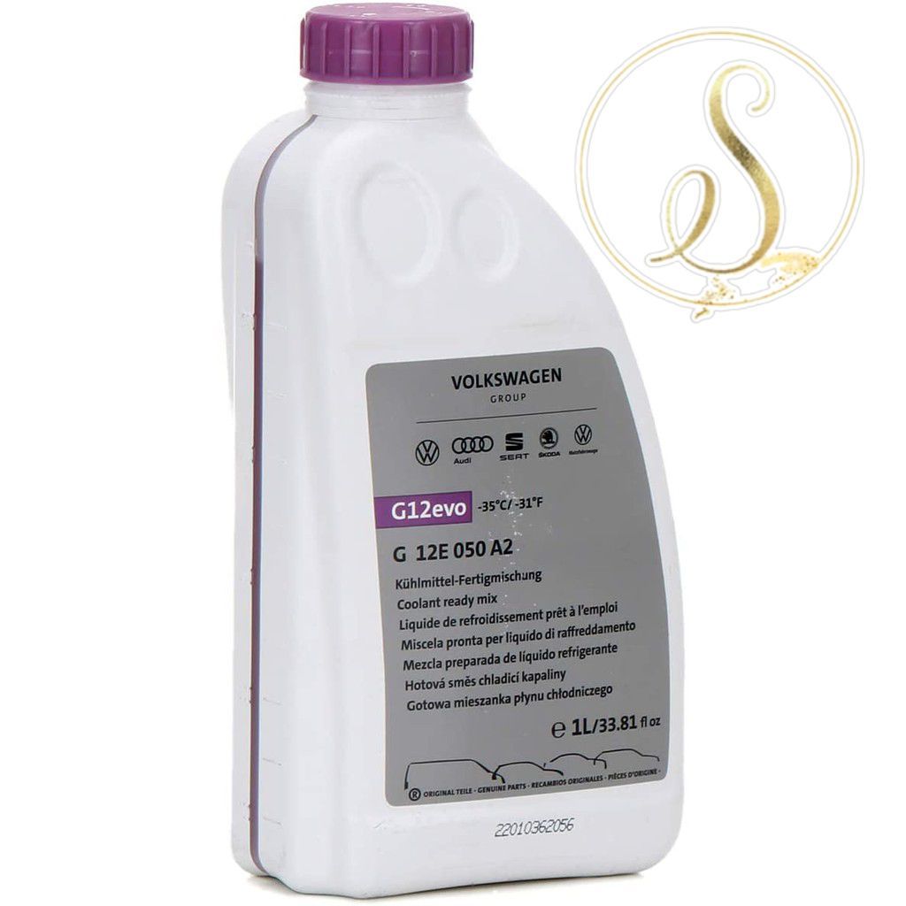 ( 100% ORIGINAL ) VOLKSWAGEN COOLANT AUDI COOLANT G12 EVO 1LITRE G 12E 050 A2 G12E050A2 G 013 ...