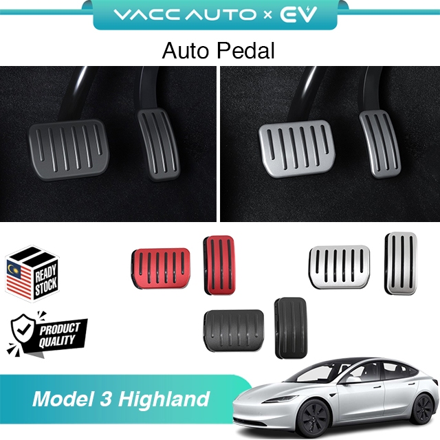 Tesla Model 3 Highland 2024 - 2025 Auto Pedal Aluminum Rest Brake Gas ...