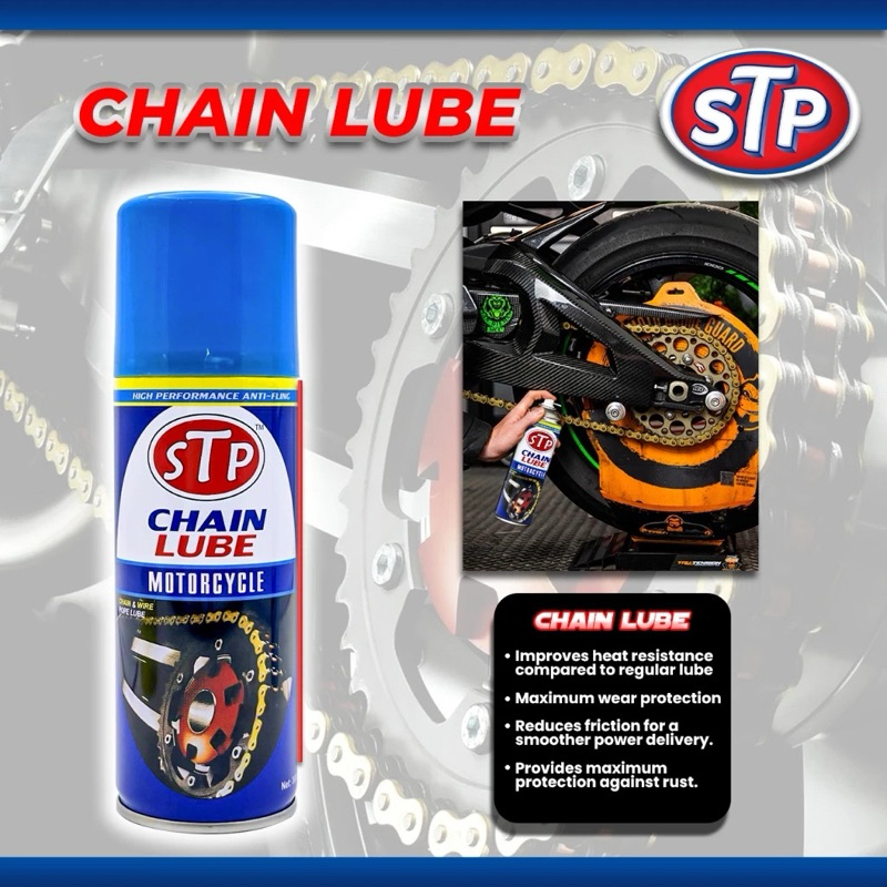 🔥OFFER🔥 STP CHAIN LUBE 300ML MINYAK RANTAI SPRAY RANTAI CHAIN OIL STP ...