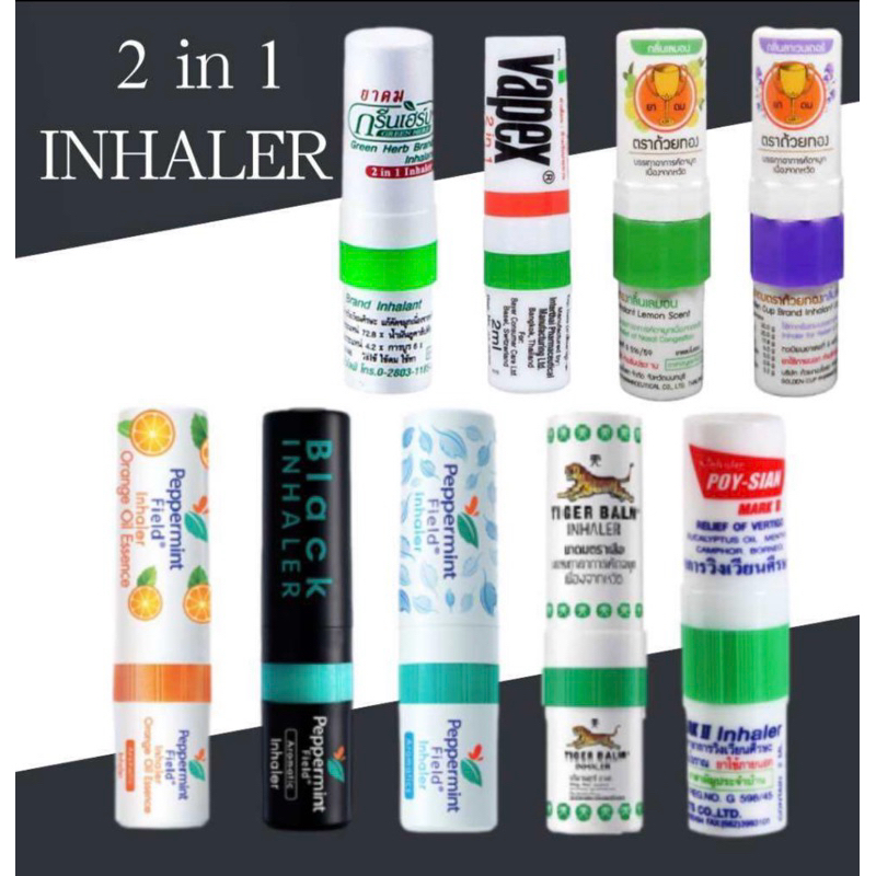 Siang Pure Inhaler Oil Aromatics Poy Sian,Tiger Balm Vapex,Peppermint ...