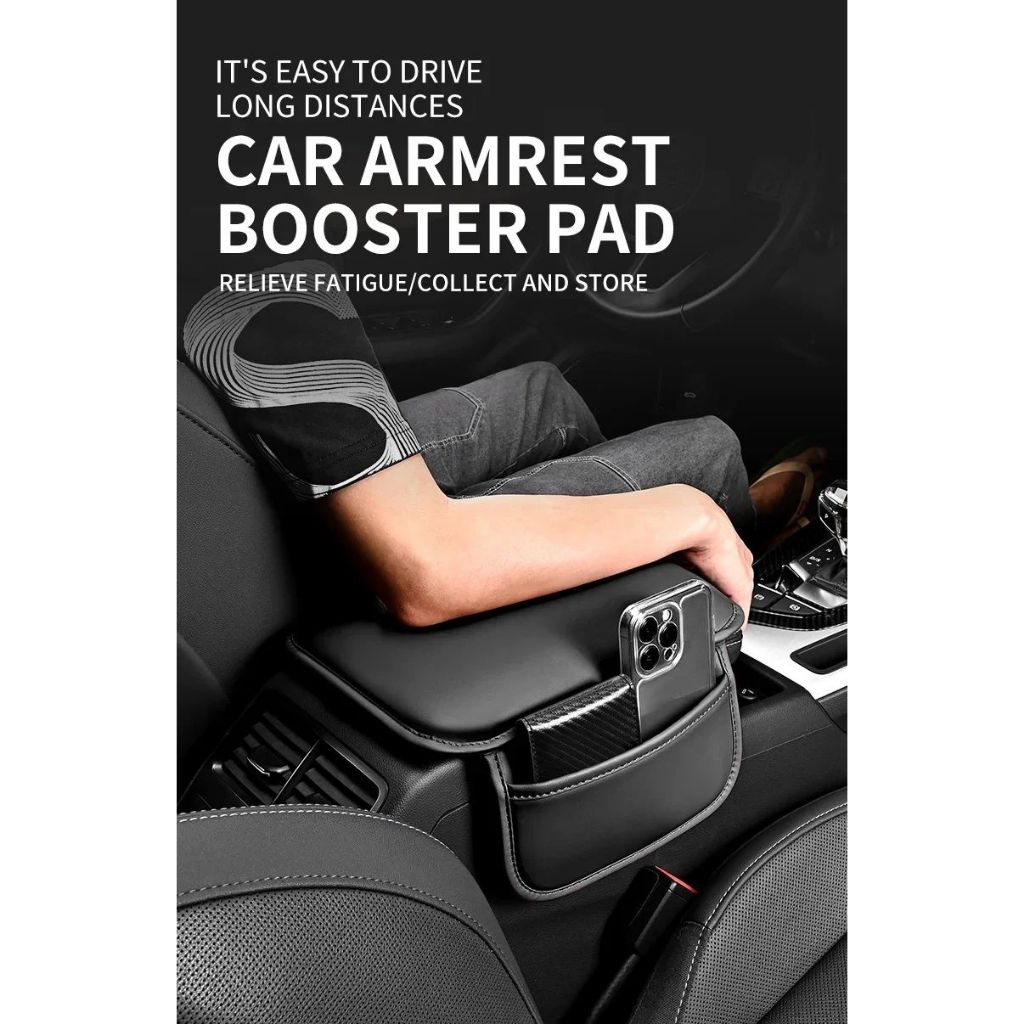 Car Arm Rest Box Expander Cushion Thicken Luxury Center Console Storage ...