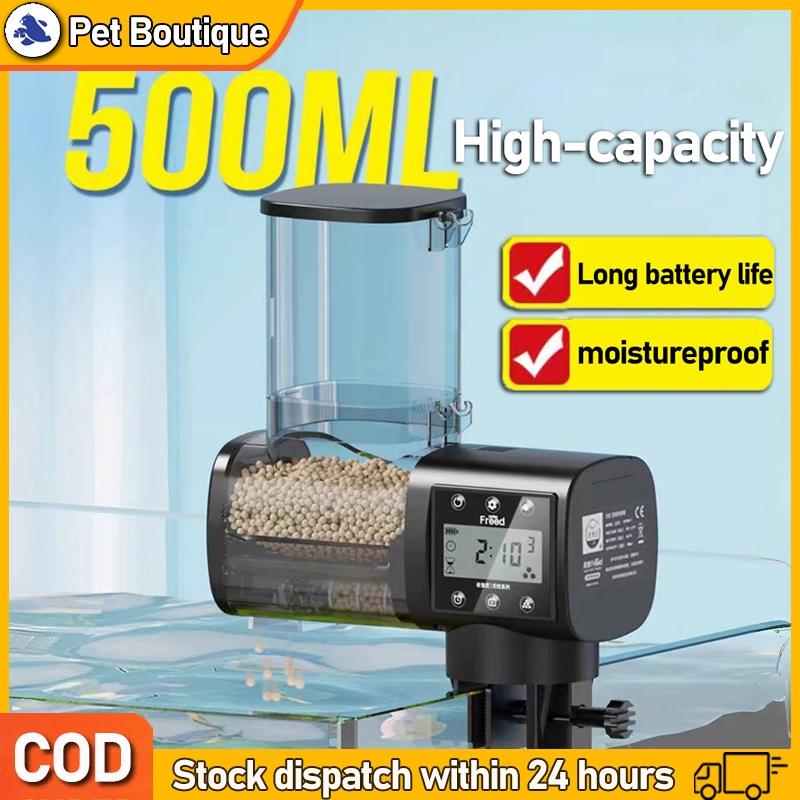 Automatic Feeder Aquarium Smart Timing Auto Fish Feeder Timer Food Feeding timable feeder 鱼缸喂食器 ...