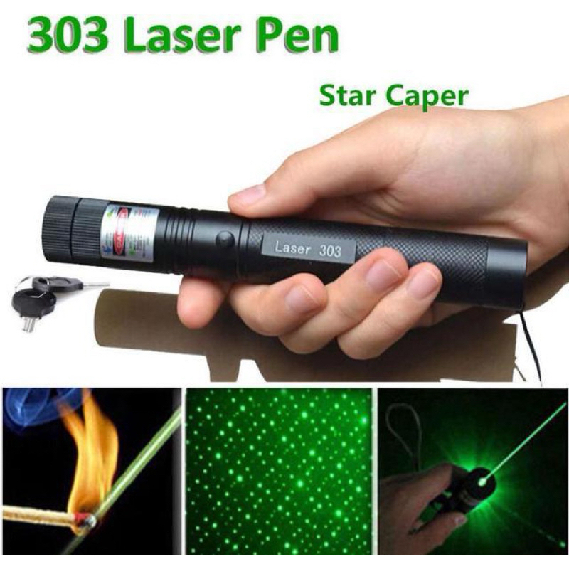 Green Laser 303 Super Bright Pointer 10000M Laser Pen Pointer Terang ...
