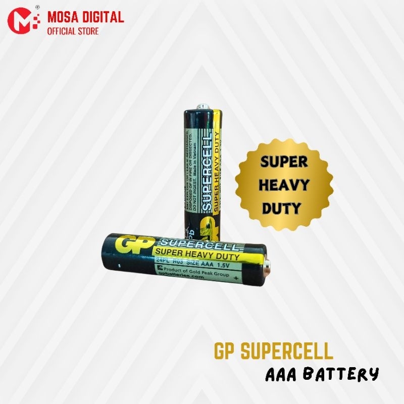 MOSA GP Battery Supercall Super Heavy Duty AAA Bateri Kecil 3A Remote ...