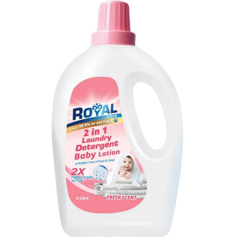 ROYAL CLEAN 2in1 Baby Laundry Detergent With Softener 5L (Baby Lotion ...