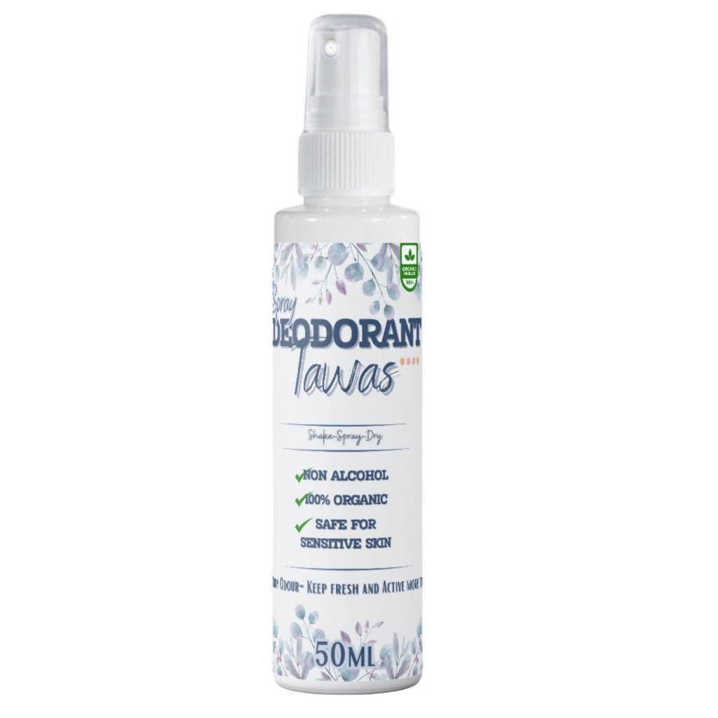 Tawas Deodorant Spray 100% organic Ubat Ketiak Natural 50ml Hilang Bau ...