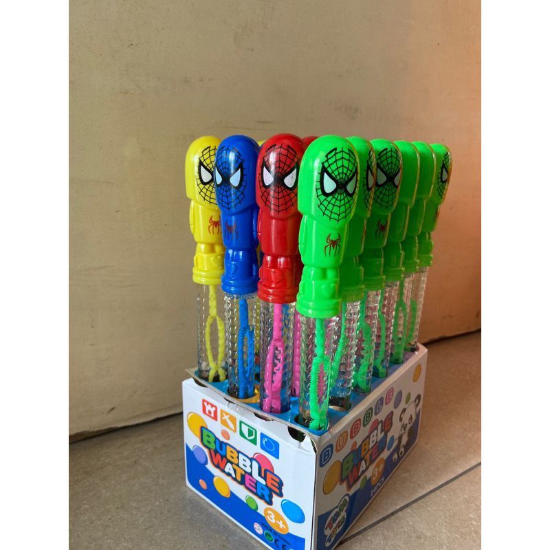 BUBBLE STICK Spiderman WATER BLOW PLAY TOY 24PCS ( 27cm ) | Shopee Malaysia