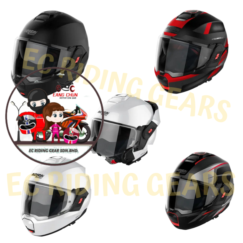 NOLAN N120-01 HELEMET FLIP-BACK | Shopee Malaysia