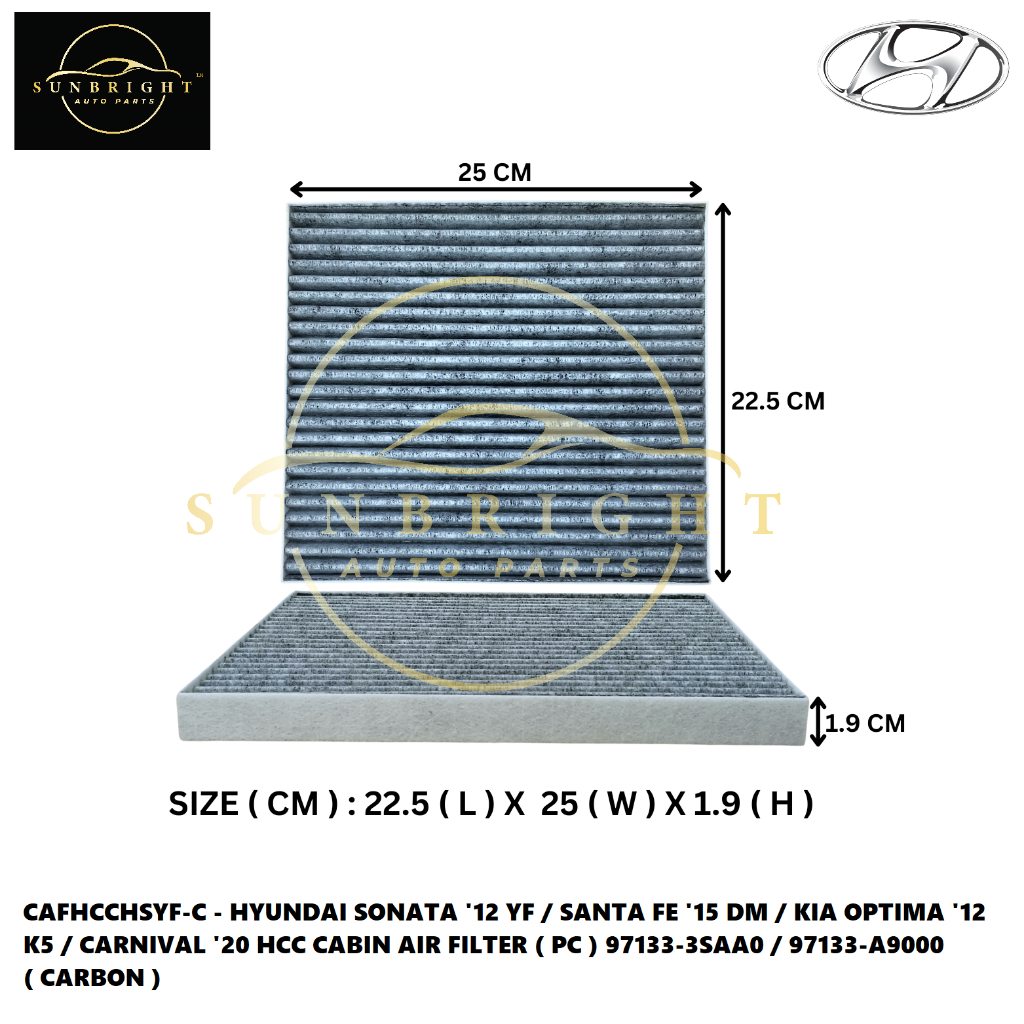 HYUNDAI SONATA YF / SANTA FE DM / KIA OPTIMA K5 / CARNIVAL HCC CABIN ...