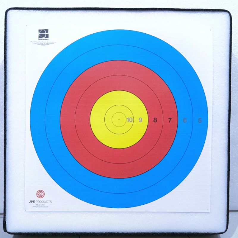 JVD ARCHERY TARGET FACE 80CM CENTER 6 RING (KERTAS TARGET SAHAJA ...
