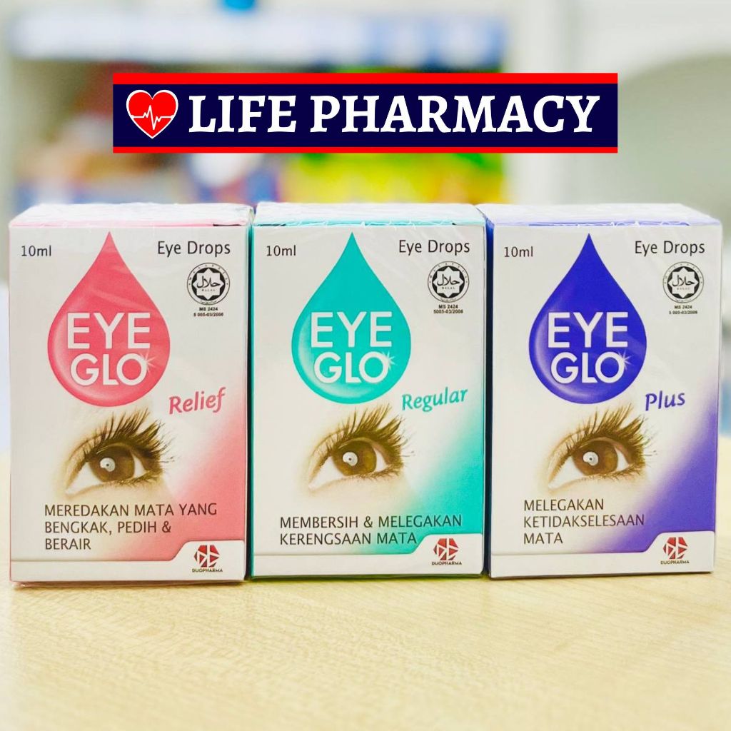 Eye Glo Drops Regular/ Plus/ Relief 10ml [Exp:03/2027] | Shopee Malaysia