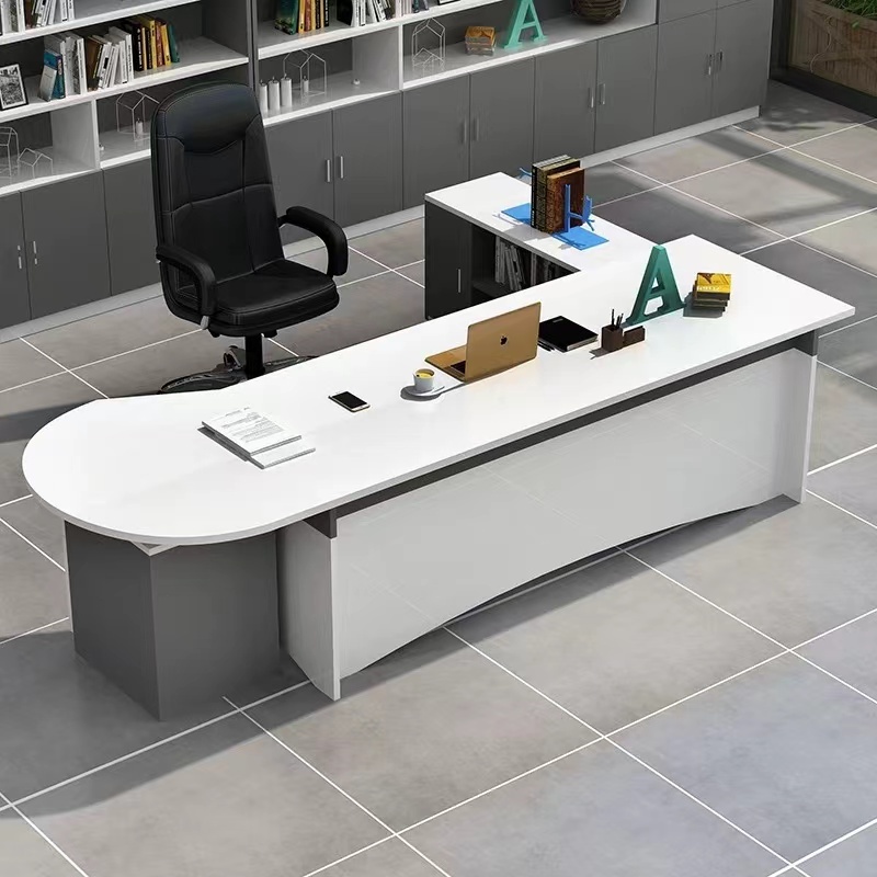 Boss desk, office desk and chair, contracted and modern office ...