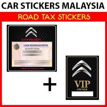 Roadtax and Owner Car Sticker - Citroen Combo Set | Shopee Malaysia
