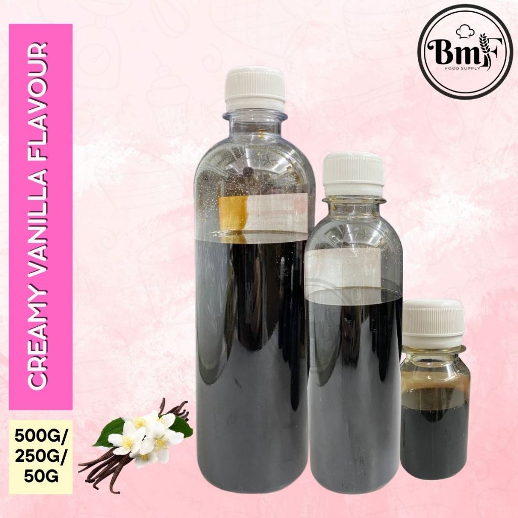 Creamy Vanilla Flavour ( Perasa Creamy Vanilla) 50G/250G /350g/500g/1kg ...