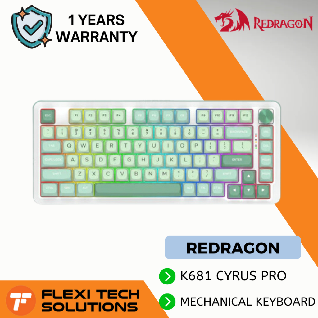 Flexi Tech REDRAGON K681 CYRUS PRO Wireless Mechanical Keyboard | Shopee Malaysia