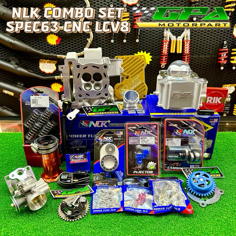 NLK PERFORMANCE SUPER COMBO SET SPEC63 CNC LCV8 SUPERHEAD V6 BLOCK CERAMIC | Shopee Malaysia