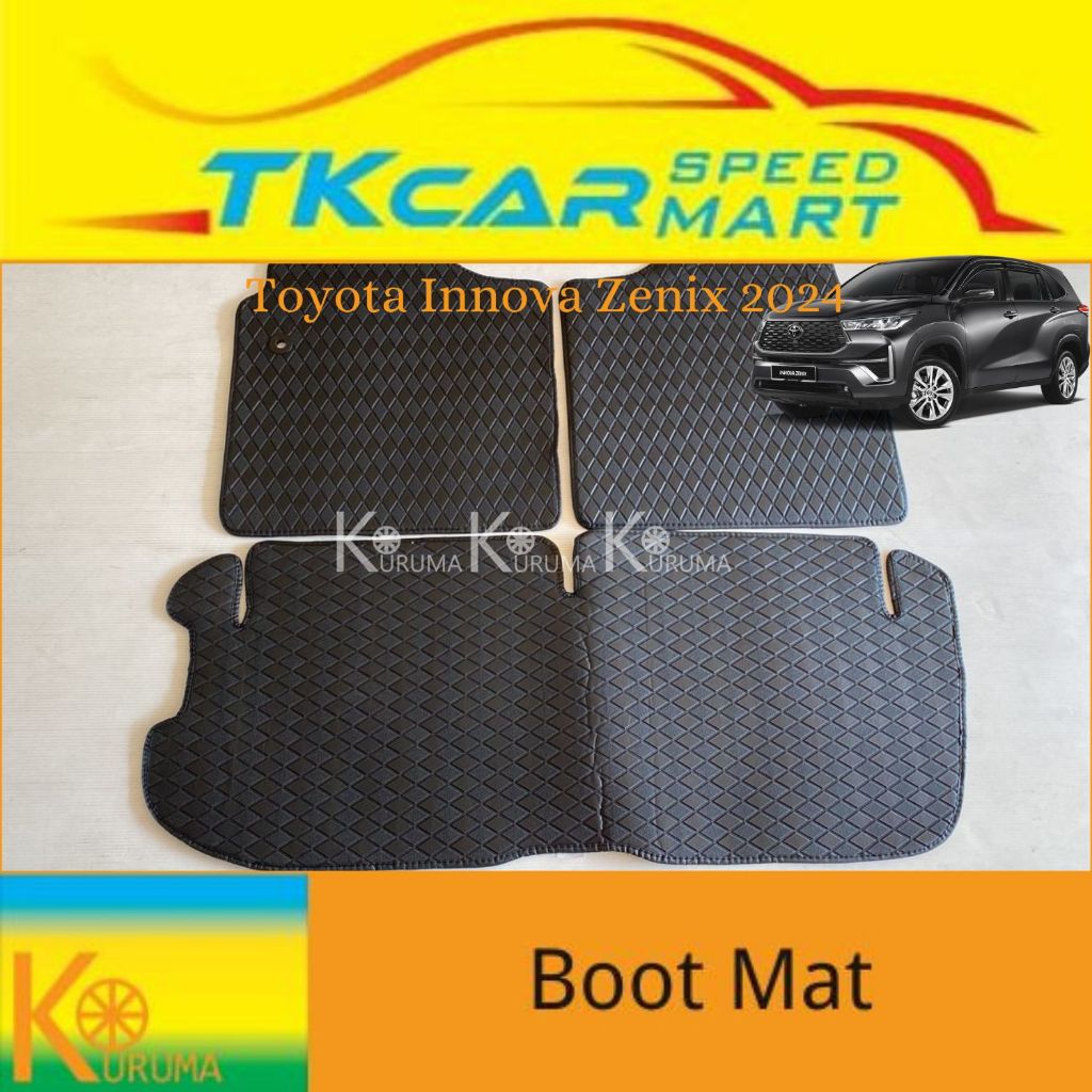 [READY STOCK] TOYOTA INNOVA ZENIX ALL NEW 2024 ( KURUMA ) BOOT MAT ...
