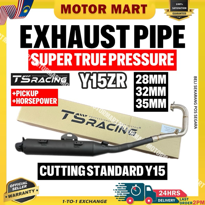 YAMAHA Y15ZR Y15 V1 V2 RACING EXHAUST SUPER TRUE PRESSURE 100% ORIGINAL ...