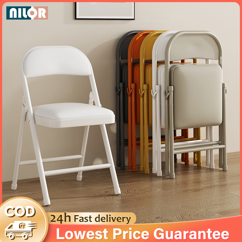 【No installation】 Foldable Chair With Cushion Negotiation Chair ...