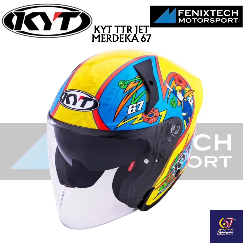 KYT TTR JET MERDEKA 67 LIMITED EDITION 100% ORIGINAL | Shopee Malaysia