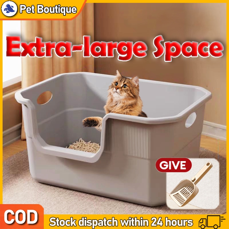 LOWEST PRICE! Cat litter box Extra Large Capacity With Scoop Portable ...