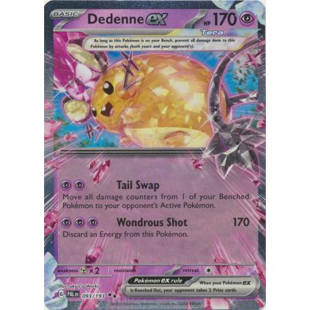 Pokemon tcg Dedenne ex - 093/193 - Ultra Rare Scarlet & Violet: Paldea ...