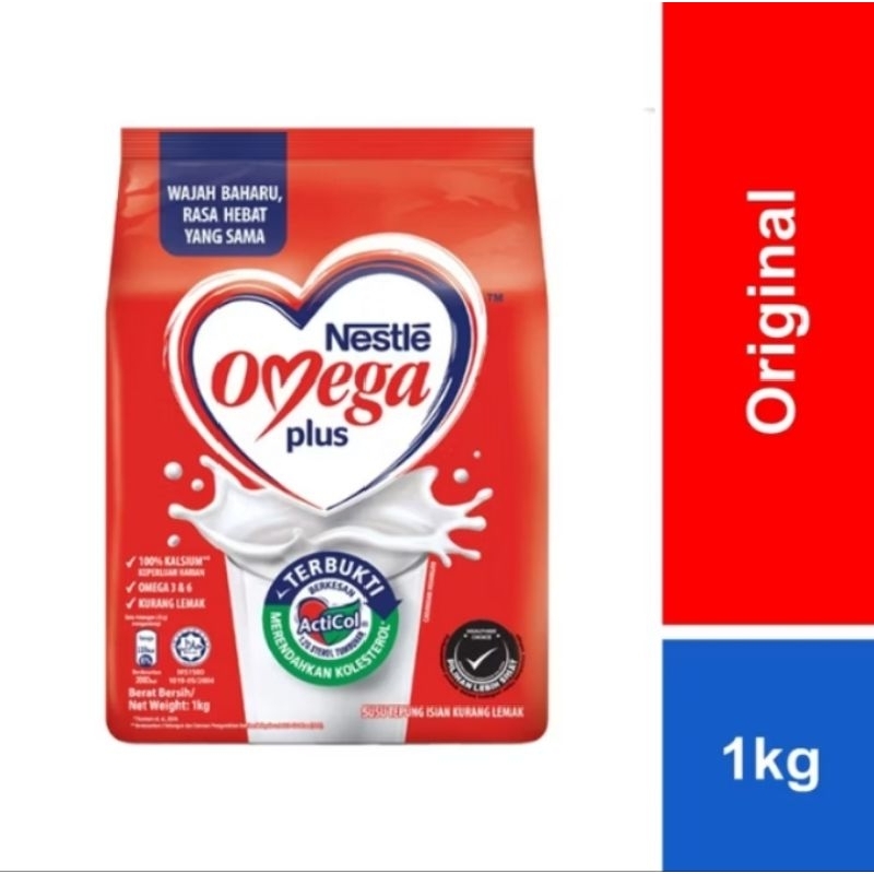 Nestle Omega Plus Milk Powder Softpack (1kg) | Shopee Malaysia