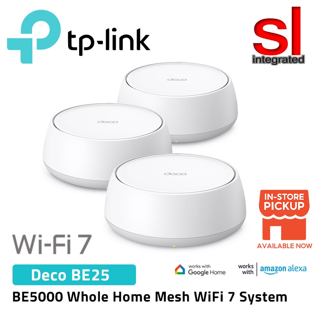 TP-link Deco BE25 BE5000 Whole Home Mesh WiFi 7 System (2 pack / 3 pack) | Shopee Malaysia