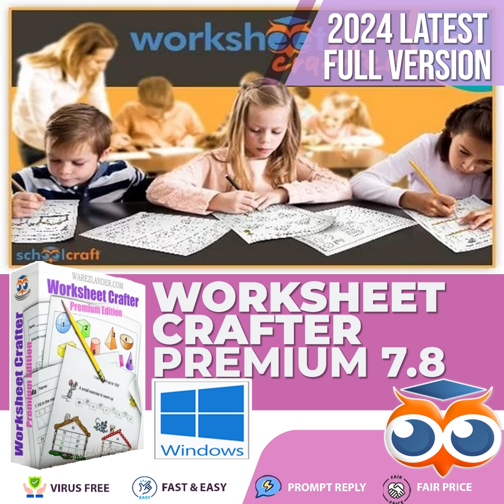 Worksheet Crafter Premium 2024 Latest Full Version | Lifetime | Create ...